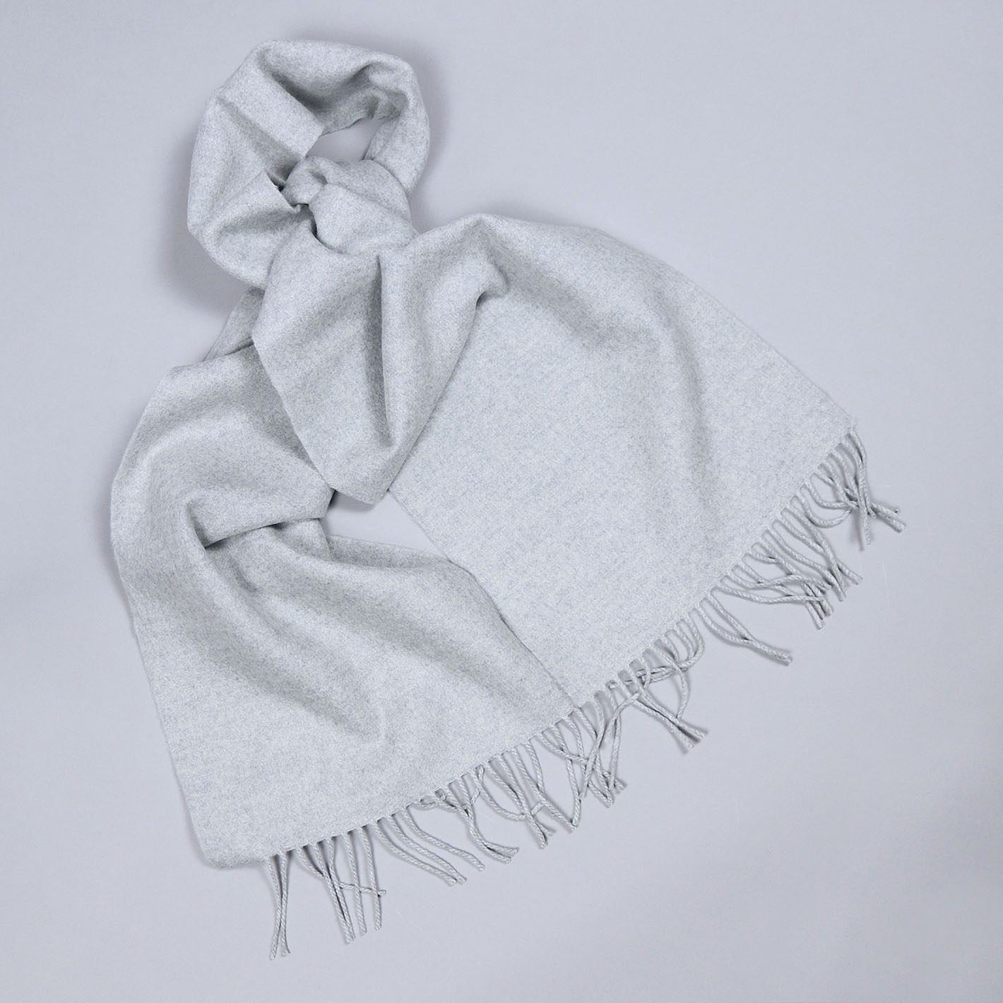 Light Grey Lambswool Cashmere Scarf – Lund & Lund